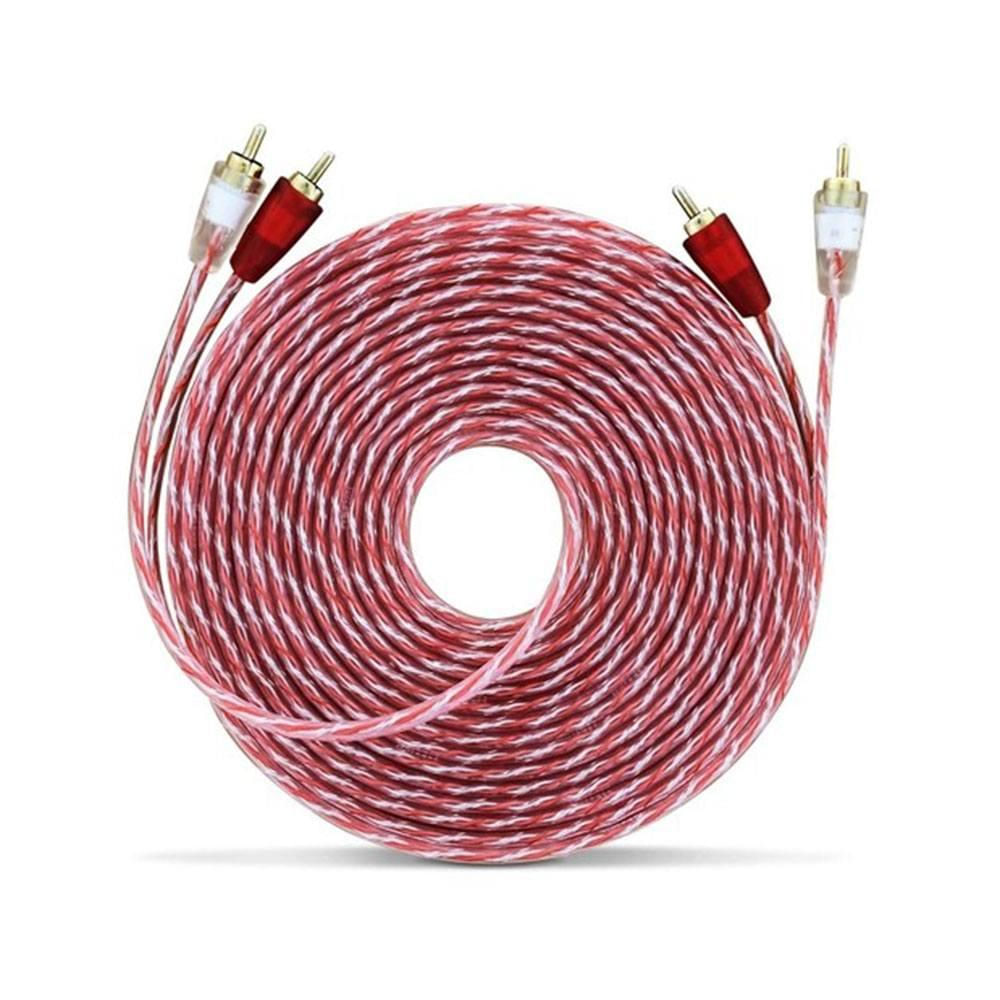 Cabo RCA 5m Bronze Stetsom Revestimento PVC Som Automotivo