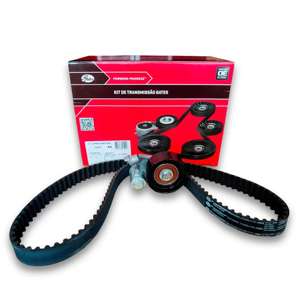 CORREIA DO COMANDO COM ROLAMENTO GATES KS401 FORD FIESTA/COURIER 1.4 ...