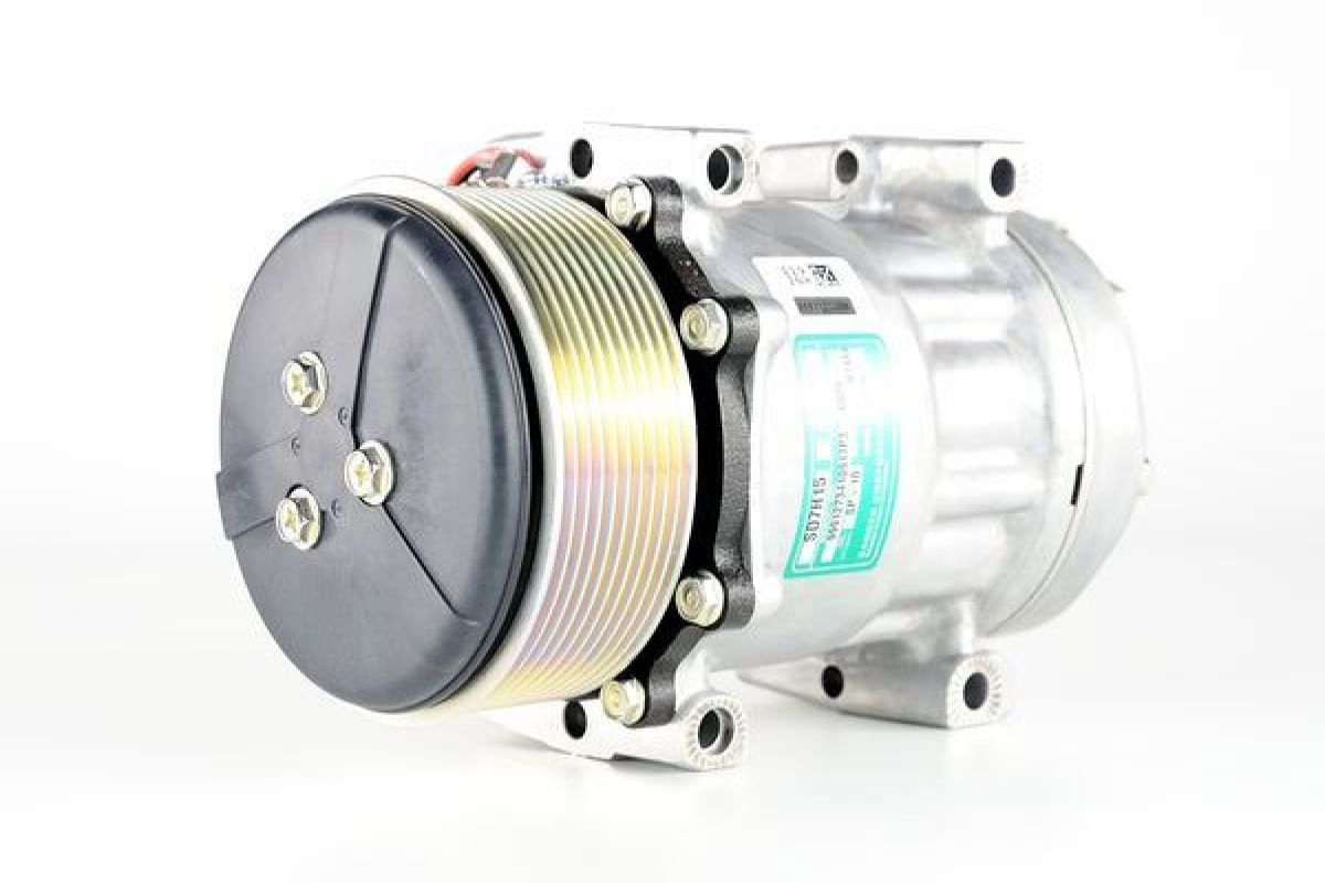 Compressor Sandem 6020 12V Polia10pk Trator Case puma New holland T7