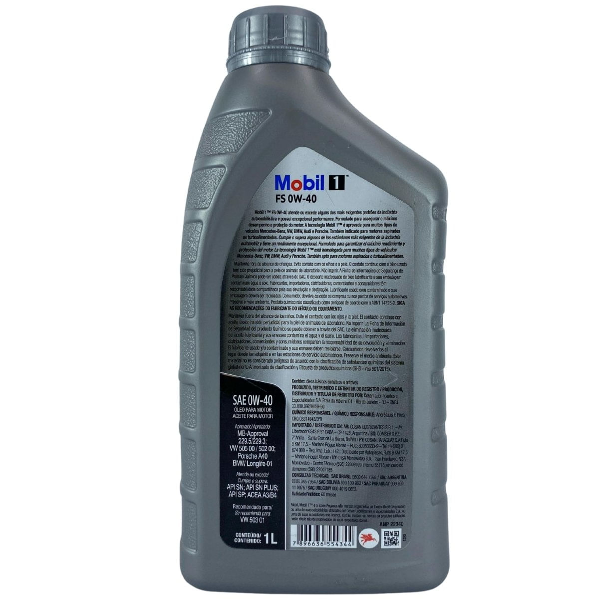 Oleo Motor Mobil One Fs 0W40 Sintético 1L