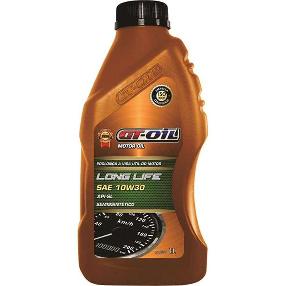 Óleo Do Motor Gt-Oil - Long Life 10W-30 Semi Sintético (12 Un)
