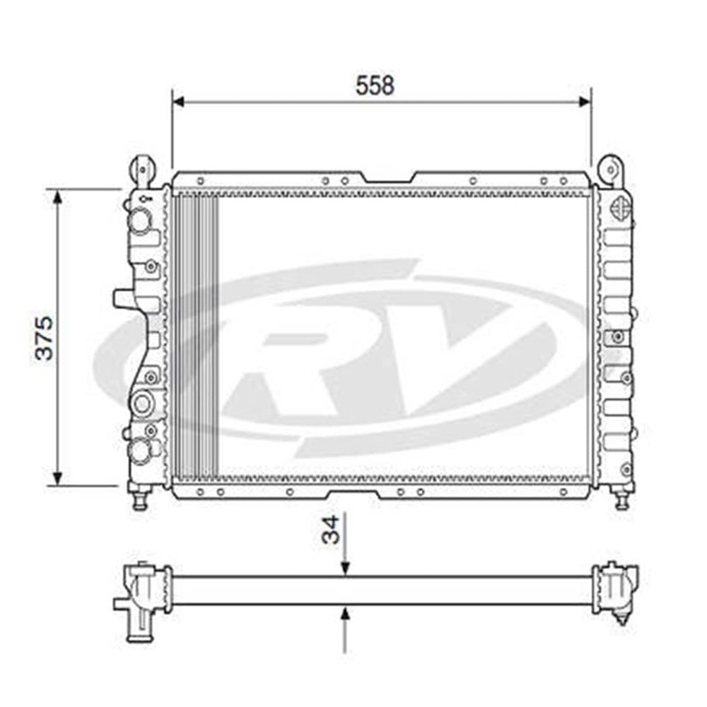 Radiador Alfa Romeo 145/Coupé/Tipo Visconde 12219