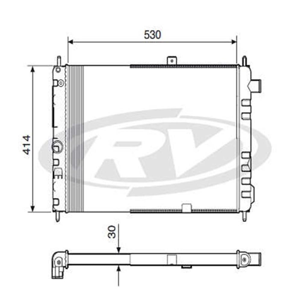Radiador Monza 1982 até 1990 Visconde 12226