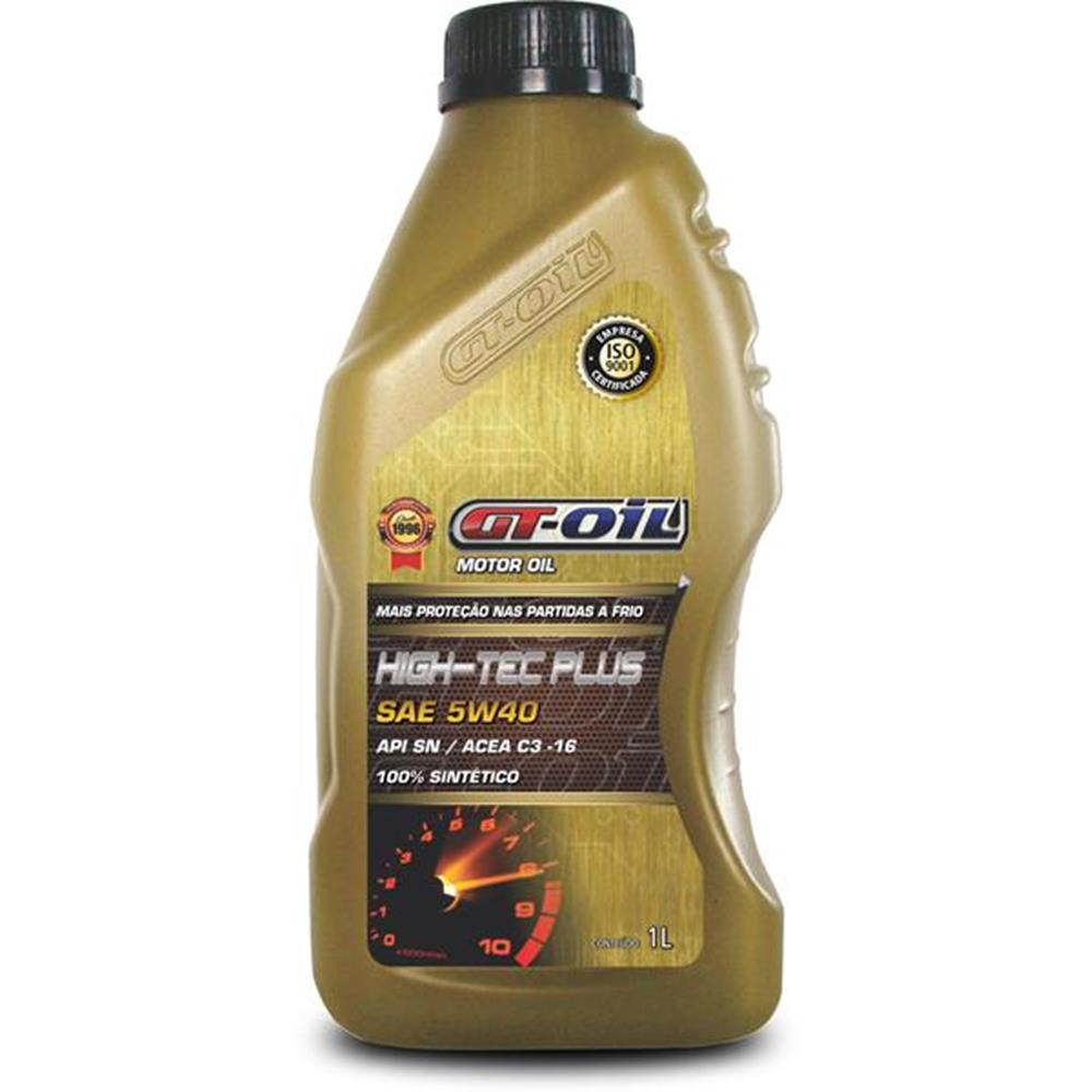 Óleo Do Motor Gt-Oil - High Tec Plus 5W-40 Sintético (12 Un)