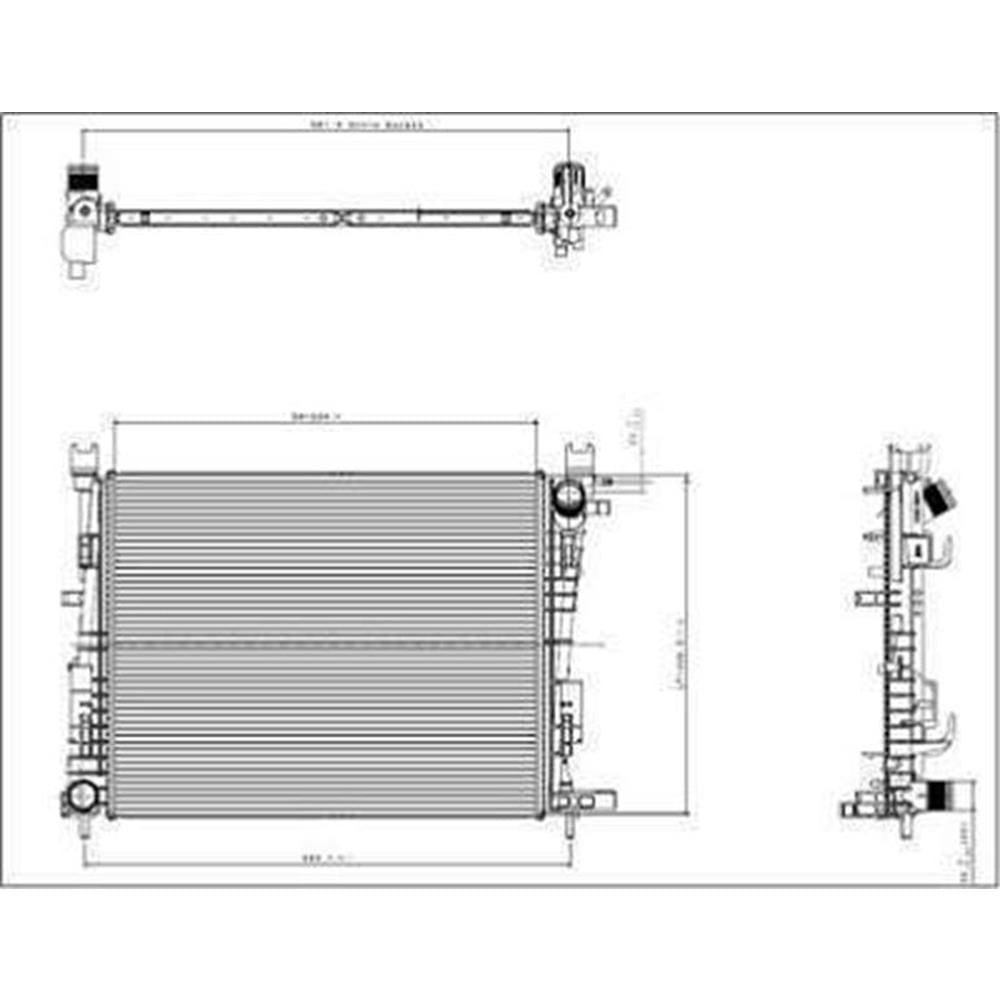 Radiador Duster/Oroch/Sandero Valeo 701687
