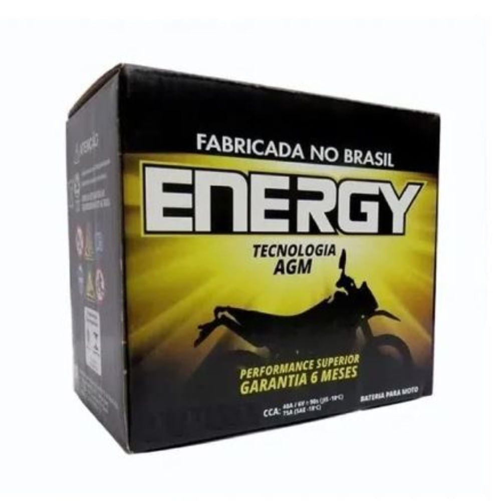 Bateria Moto ETX-BL CG 150 Nxr 150 Biz 125 Energy 4Ah Selada