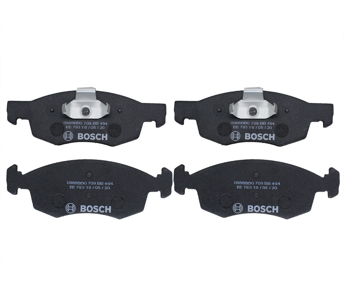 Kit Pastilha De Freio Dianteira Doblo Adventure 1.8 8v Bosch BB494