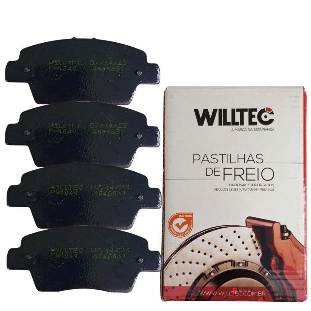 Pastilhas Freio Dianteiro Kwid 1.0 3cil Após 2019 Willtec