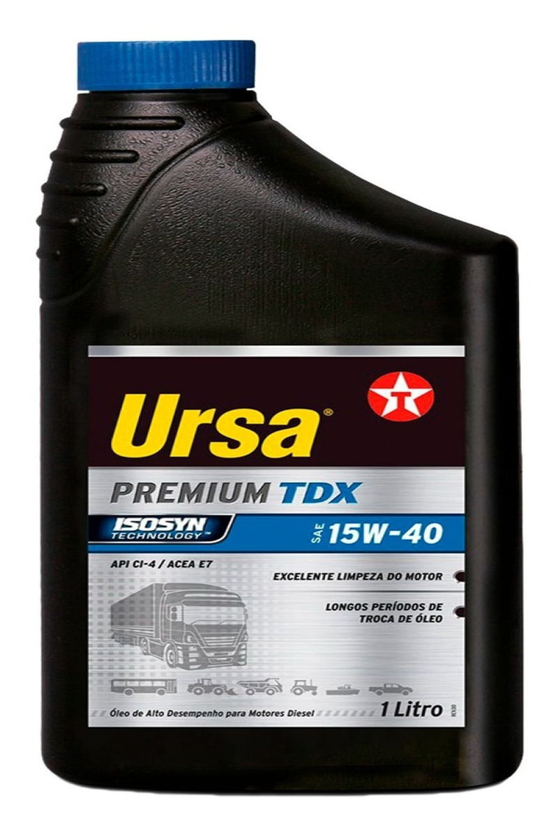 Óleo De Motor Ursa Premium Tdx 15w40 Mineral Texaco 1 Litro